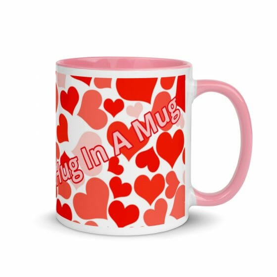 Hug In A Mug | Pink Or Red Ceramic Mug