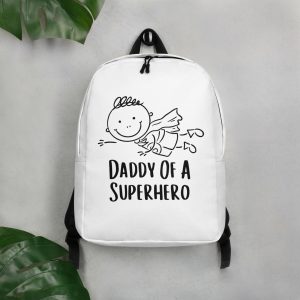 Daddy Of A Superhero | Minimalist Backpack