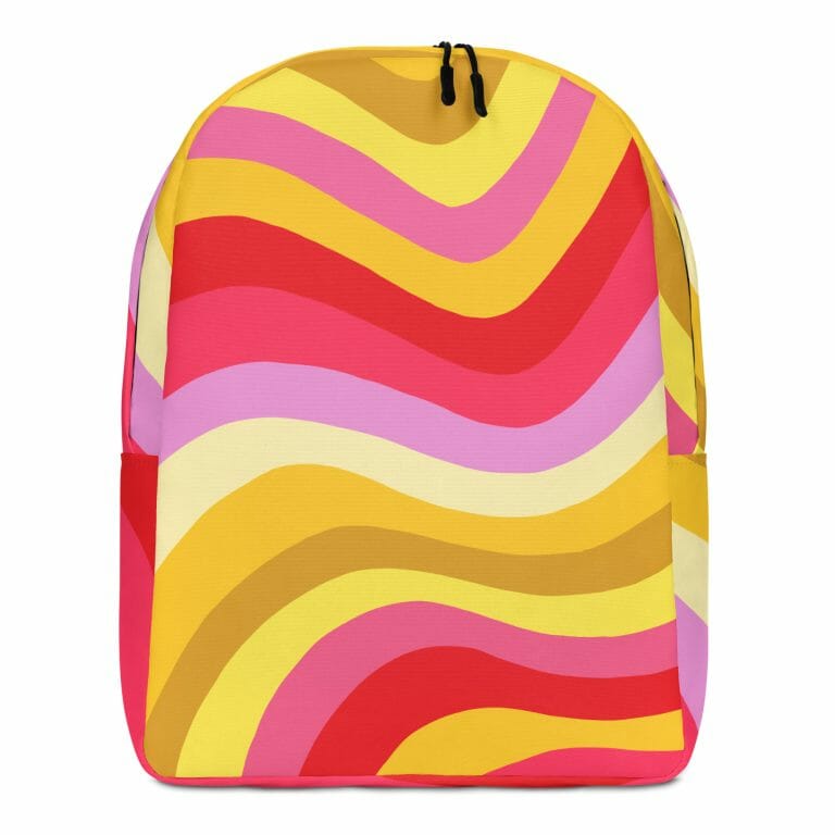 Colorful Swirls Minimalist Backpack