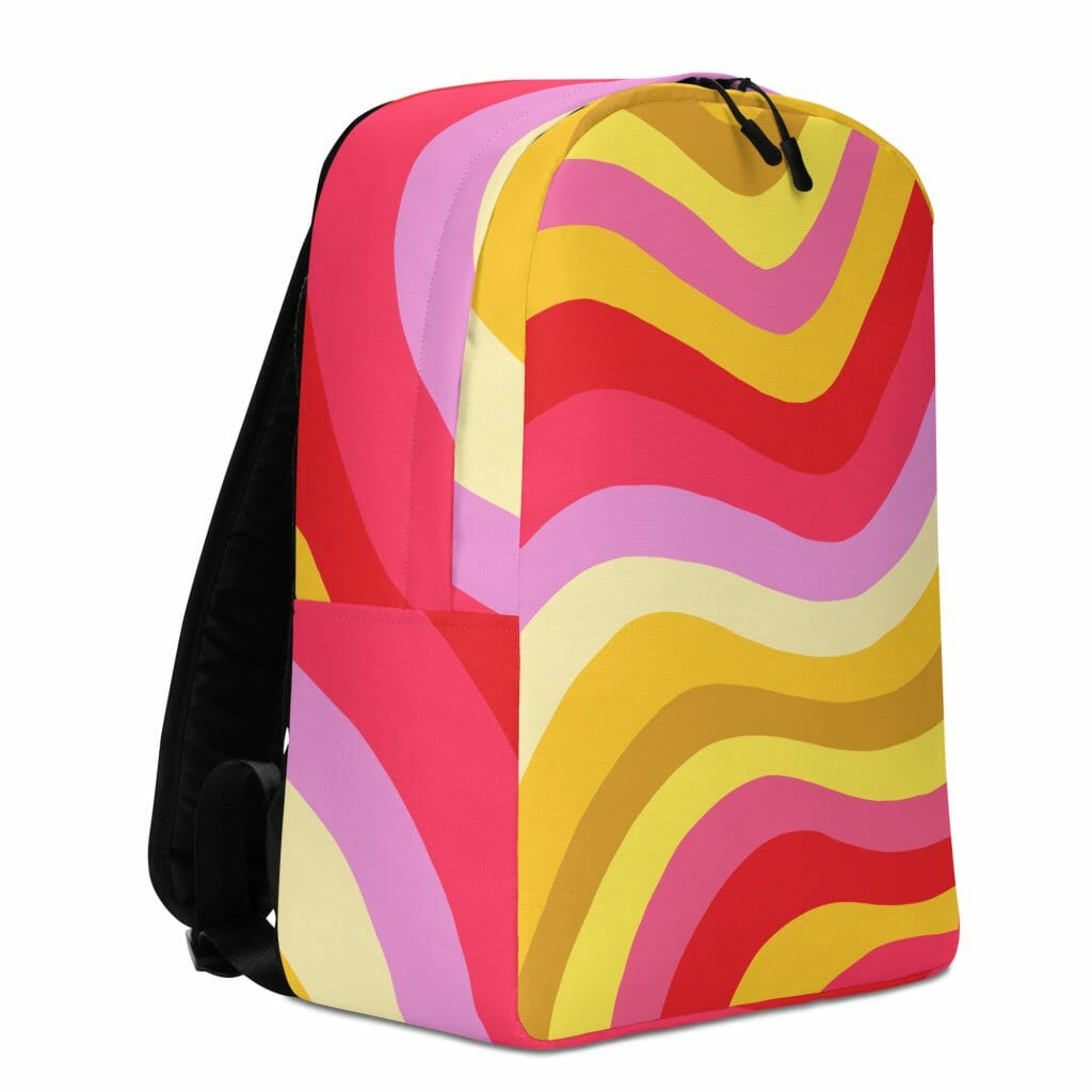 Colorful Swirls Minimalist Backpack
